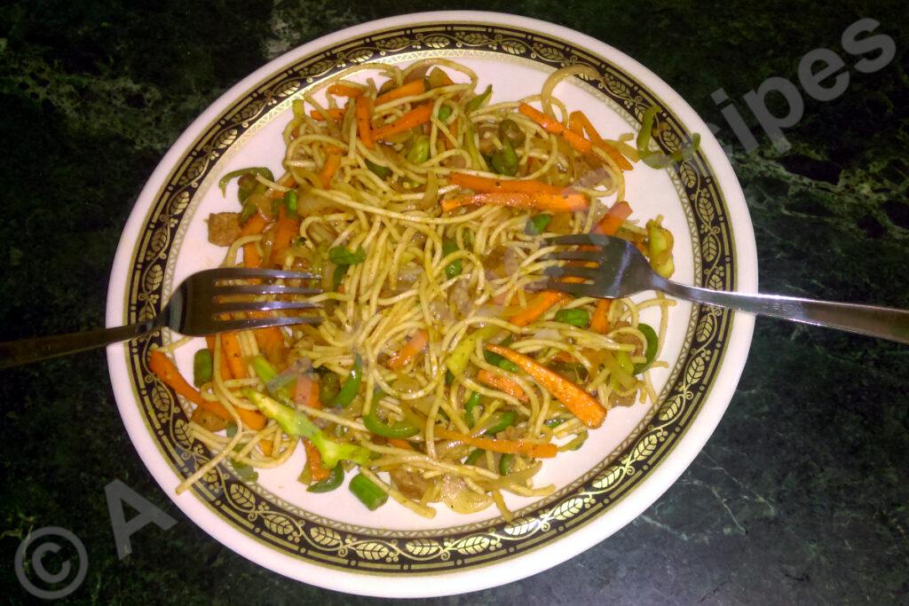 Veg Chowmein Recipe - A to Z Food Recipes