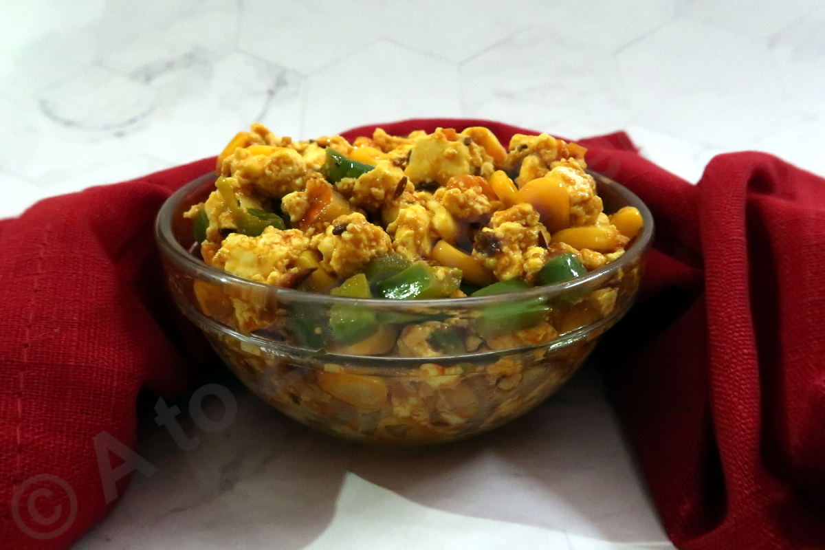 Corn Paneer Bhurji Recipe - A to Z Food Recipes